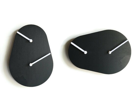Unusual Wooden Quiet Small Oval Wall Clock for Living Room - Etsy
