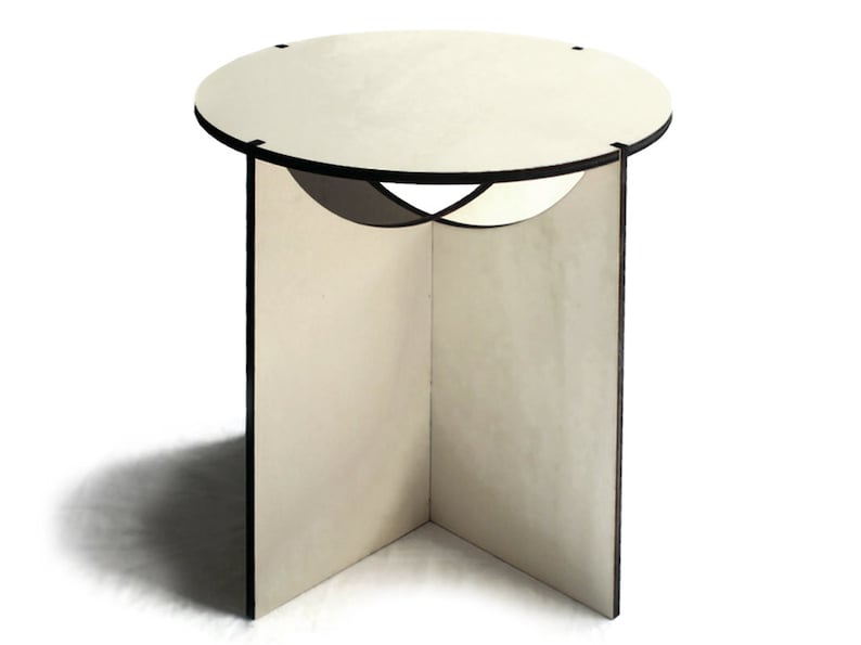 Wooden Round Coffee Table for Living Room Minimal End Tables - Etsy