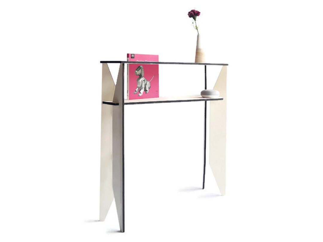 Thin Console Table With Storage Rack for Small Spaces Behind Sofas for ...