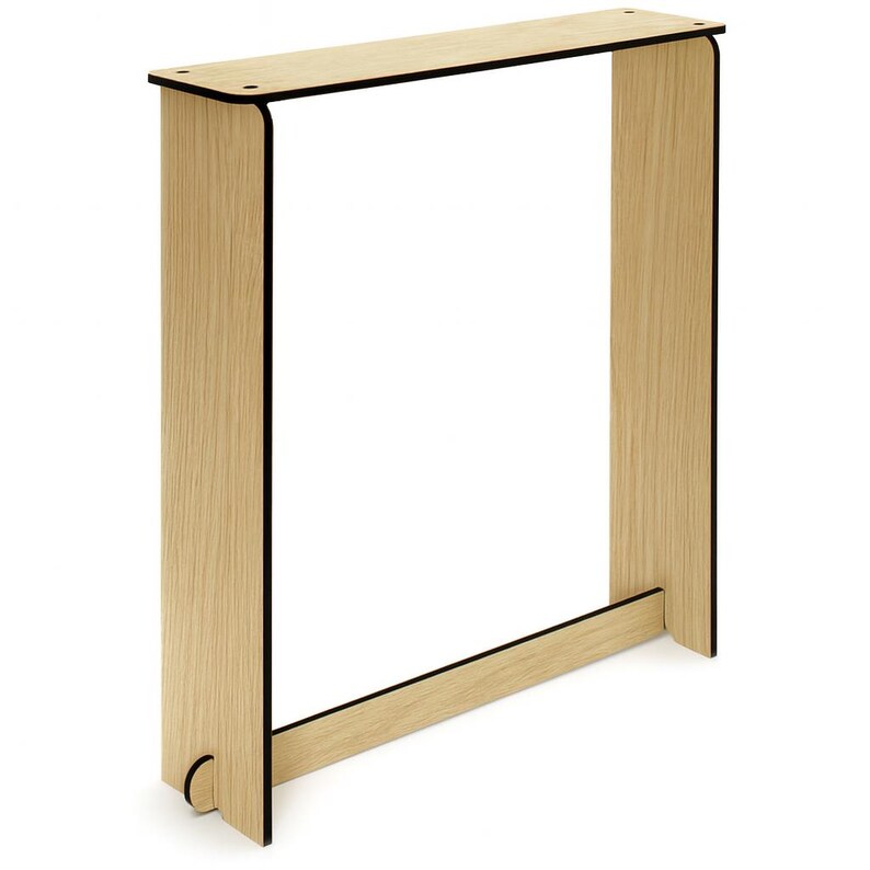 28 X 7 Inch Laser Cut Poplar Wood Thin Console Table: Modern Minimalist ...