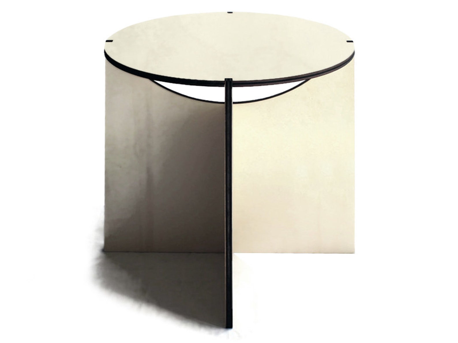 Wooden Round Coffee Table for Living Room Minimal End Tables - Etsy