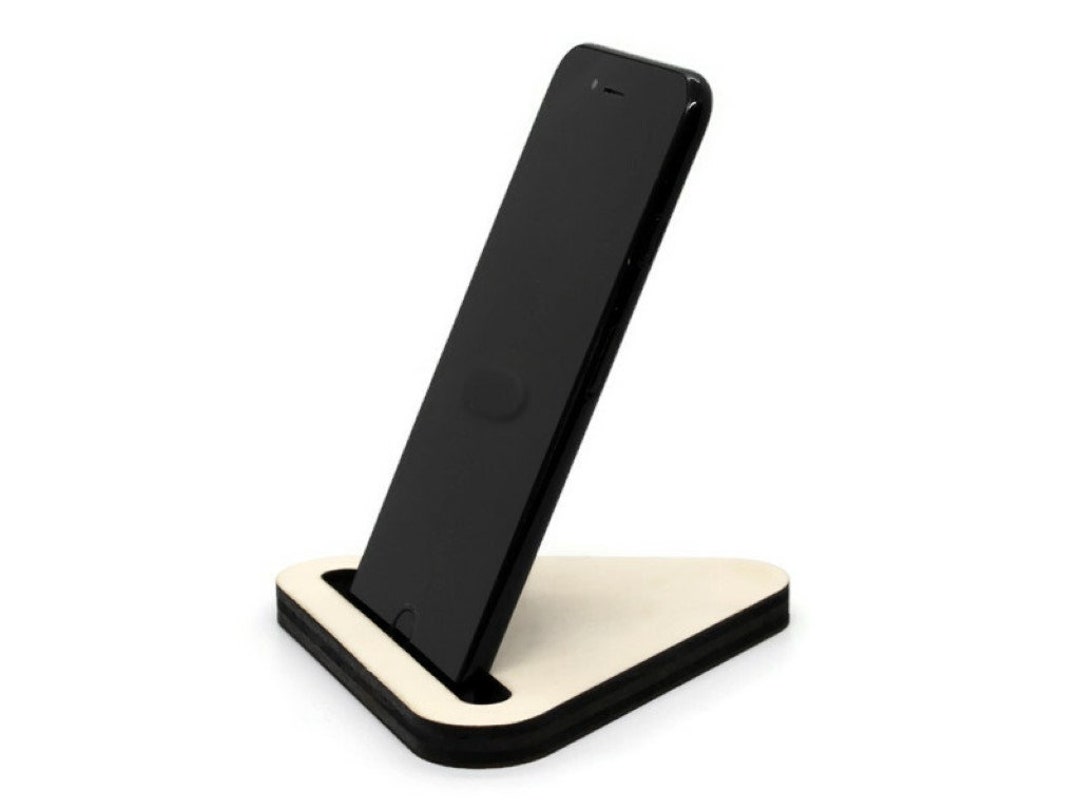 Triangle Laser Cut Phone Stand: Sleek Smart Wood Accessory - Etsy