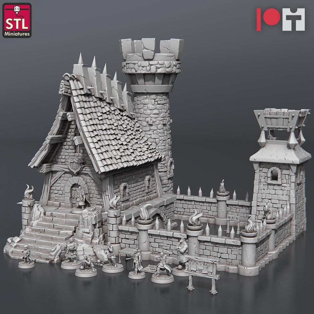 Jail Set - STL Miniatures - 3D Printed - 32MM - FDM & Resin - Etsy
