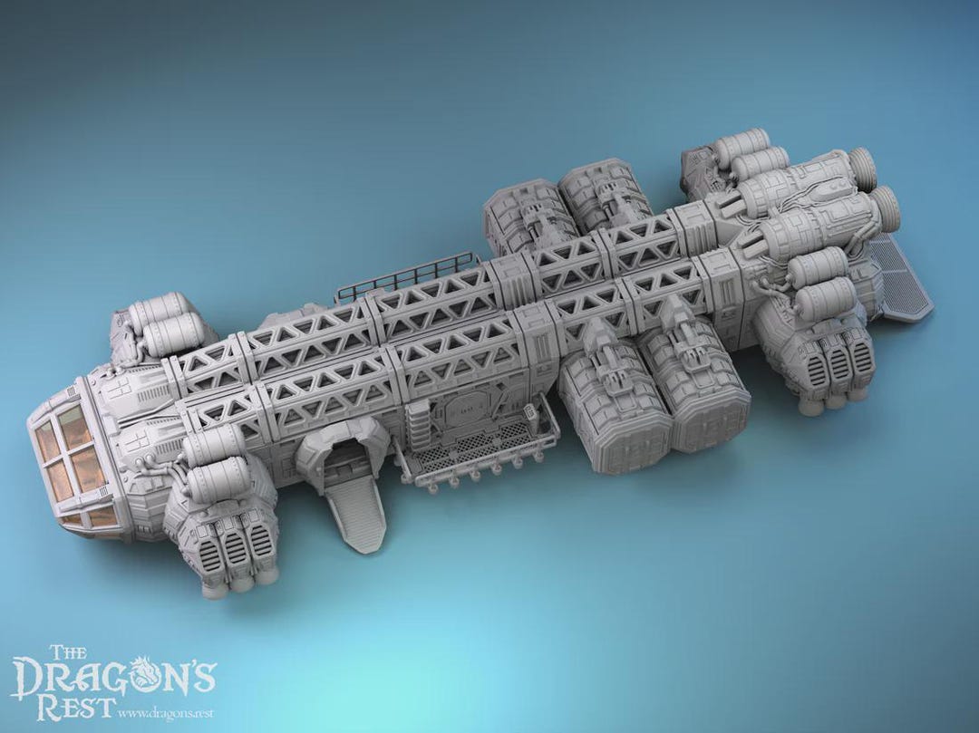 Modular Cargo Ship - the Dragons Rest - 28mm - Sci Fi - Etsy