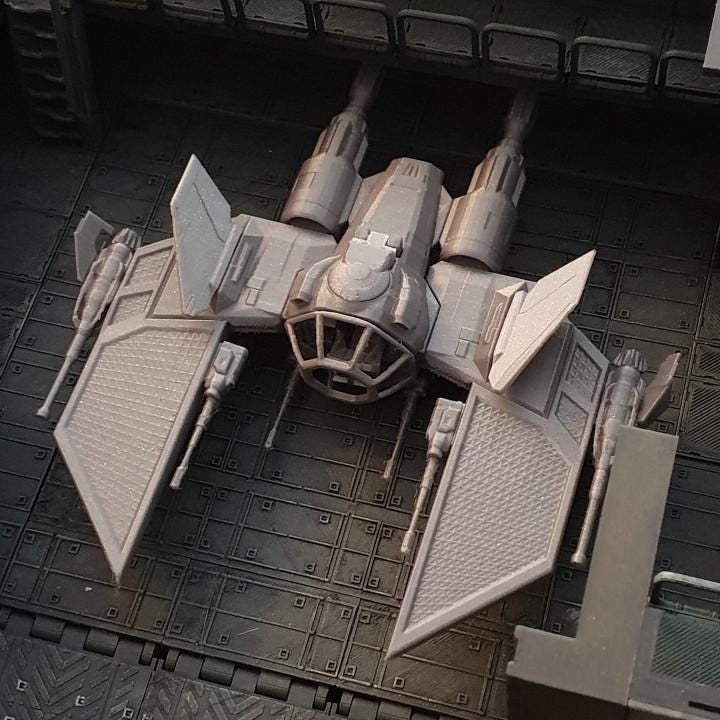 2nd Dynasty - Talon Interceptor Starship - 28mm - Tabletop Play - War ...