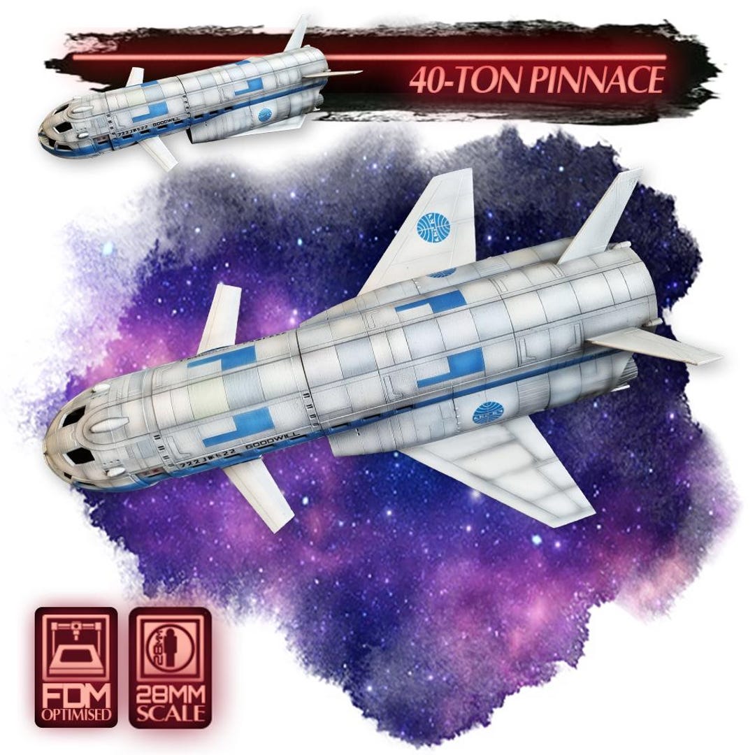 40 Ton Pinnace Starship - 2nd Dynasty - 28mm - Tabletop Play - War ...
