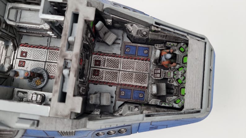 Shuttle Alpha MK IV - 28mm - Printed to Order - Playable Interior - Etsy