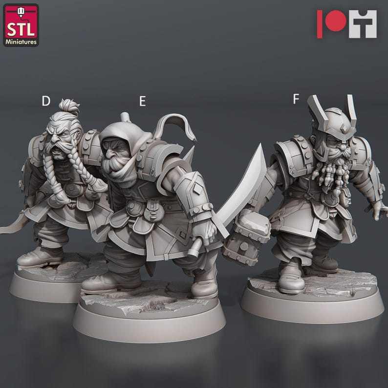 Dwarven Camp Set - STL Miniatures - 3D Printed - 32MM - Etsy