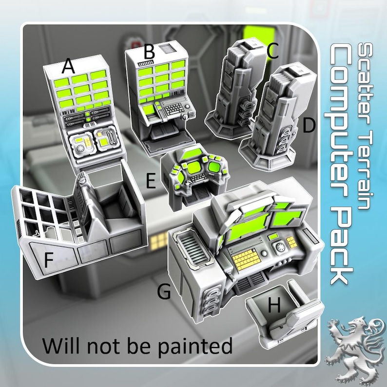 Computer Pack Scatter - 28mm - Terrain - 2nd Dynasty - Etsy
