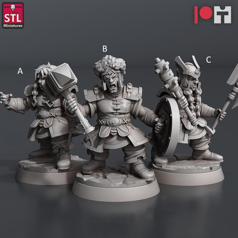 Dwarven Camp Set - STL Miniatures - 3D Printed - 32MM - Etsy