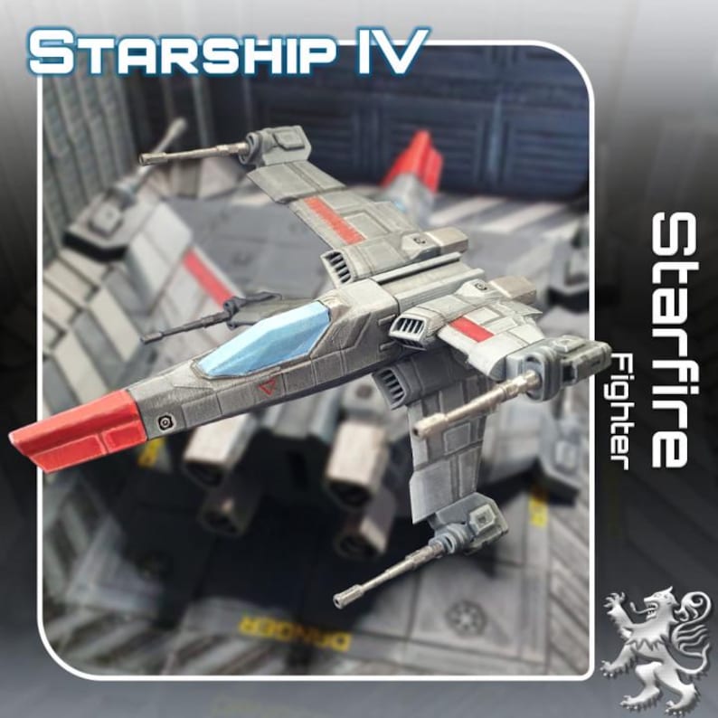 2nd Dynasty - Starfire Starship - 28mm - Tabletop Play - War Games - Etsy