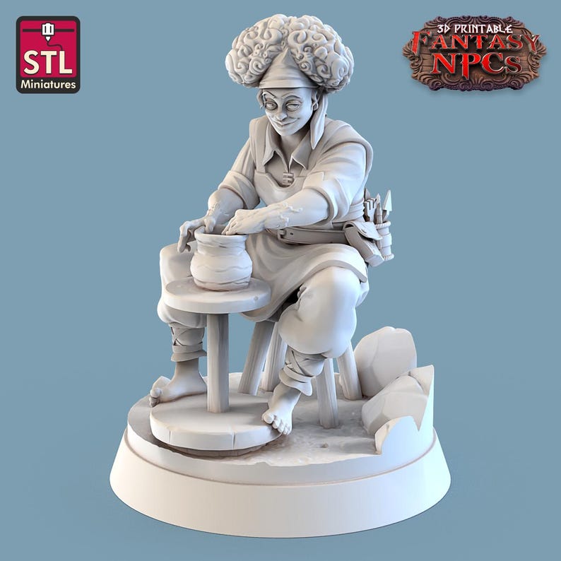 Fantasy NPC Volume 1 - STL Miniatures - 3D Printed - 32MM - Etsy