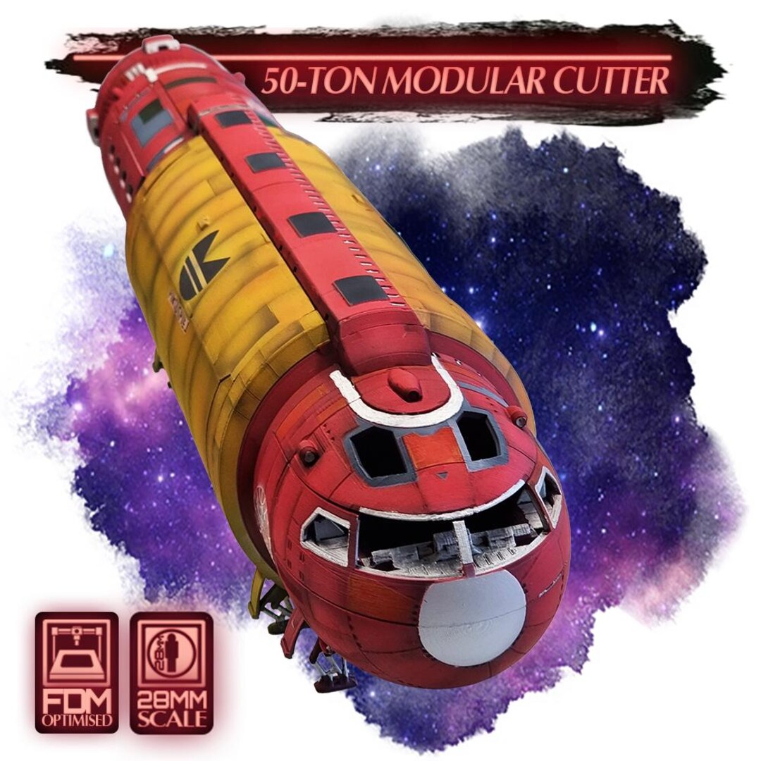 50-ton Modular Cutter Starship - 2nd Dynasty - 28mm - Tabletop Play ...