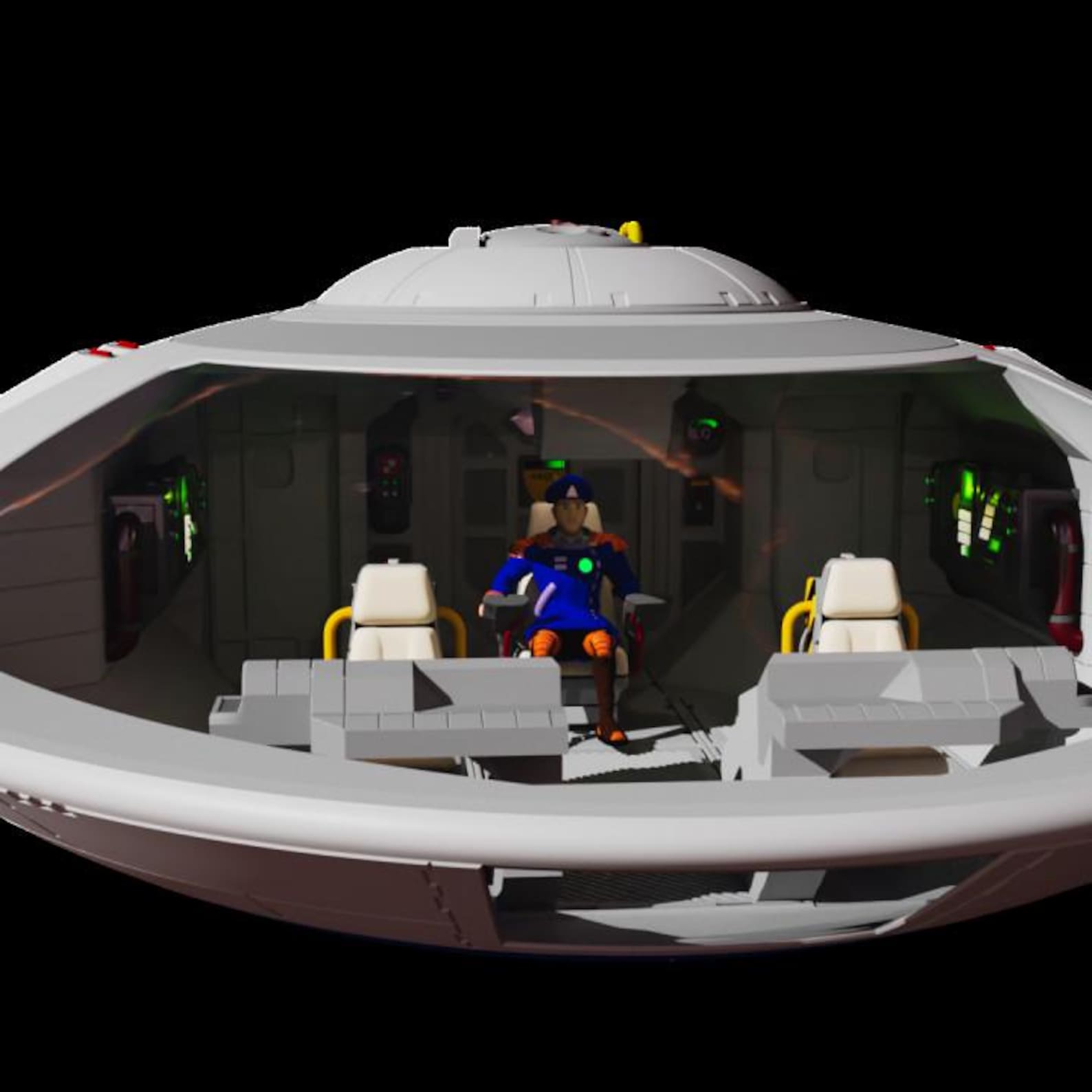 2nd Dynasty - Stalwart Saucer Starship - 28mm - Tabletop Play - War ...