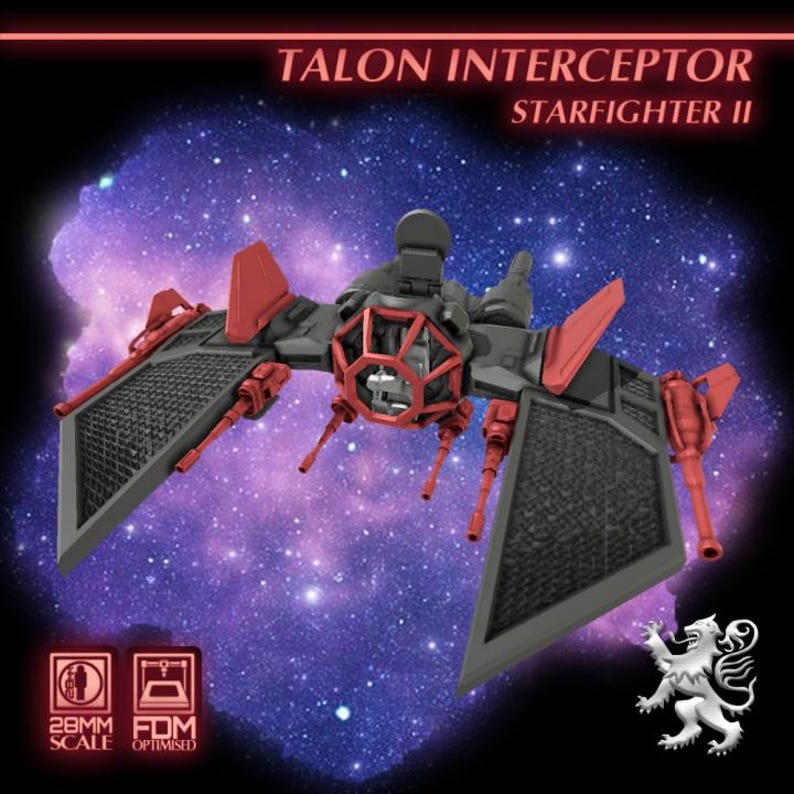 2nd Dynasty - Talon Interceptor Starship - 28mm - Tabletop Play - War ...