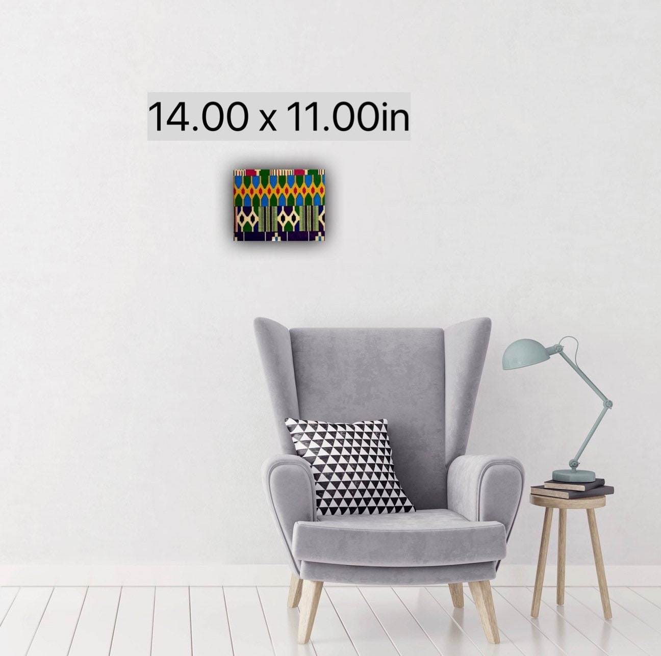 African Kente Wall Art on Canvas/ African Culture Art/ankara Wall Art ...