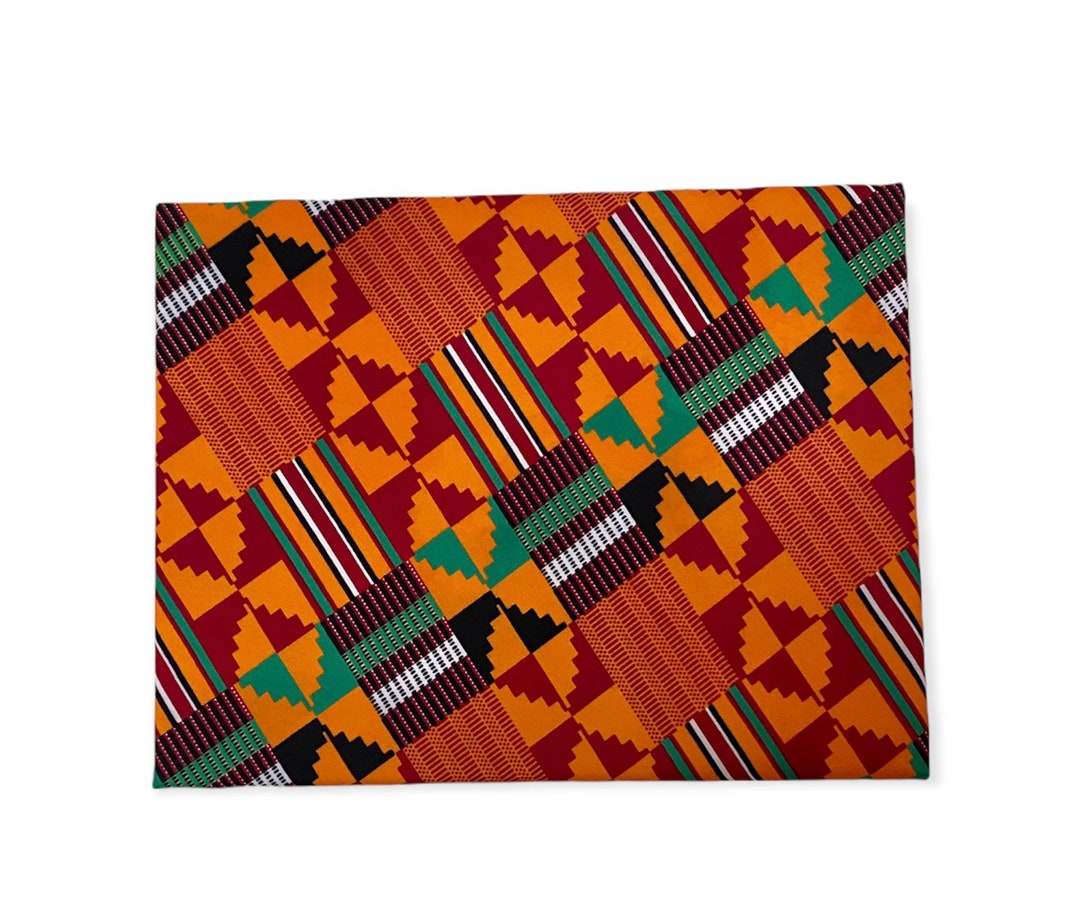 African Kente Wall Art on Canvas/african Culture Art/fabric Wall Art ...