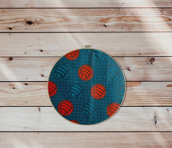 12 Inch Hoop African Wall Art/african Ankara Hoop Art Wall | Etsy