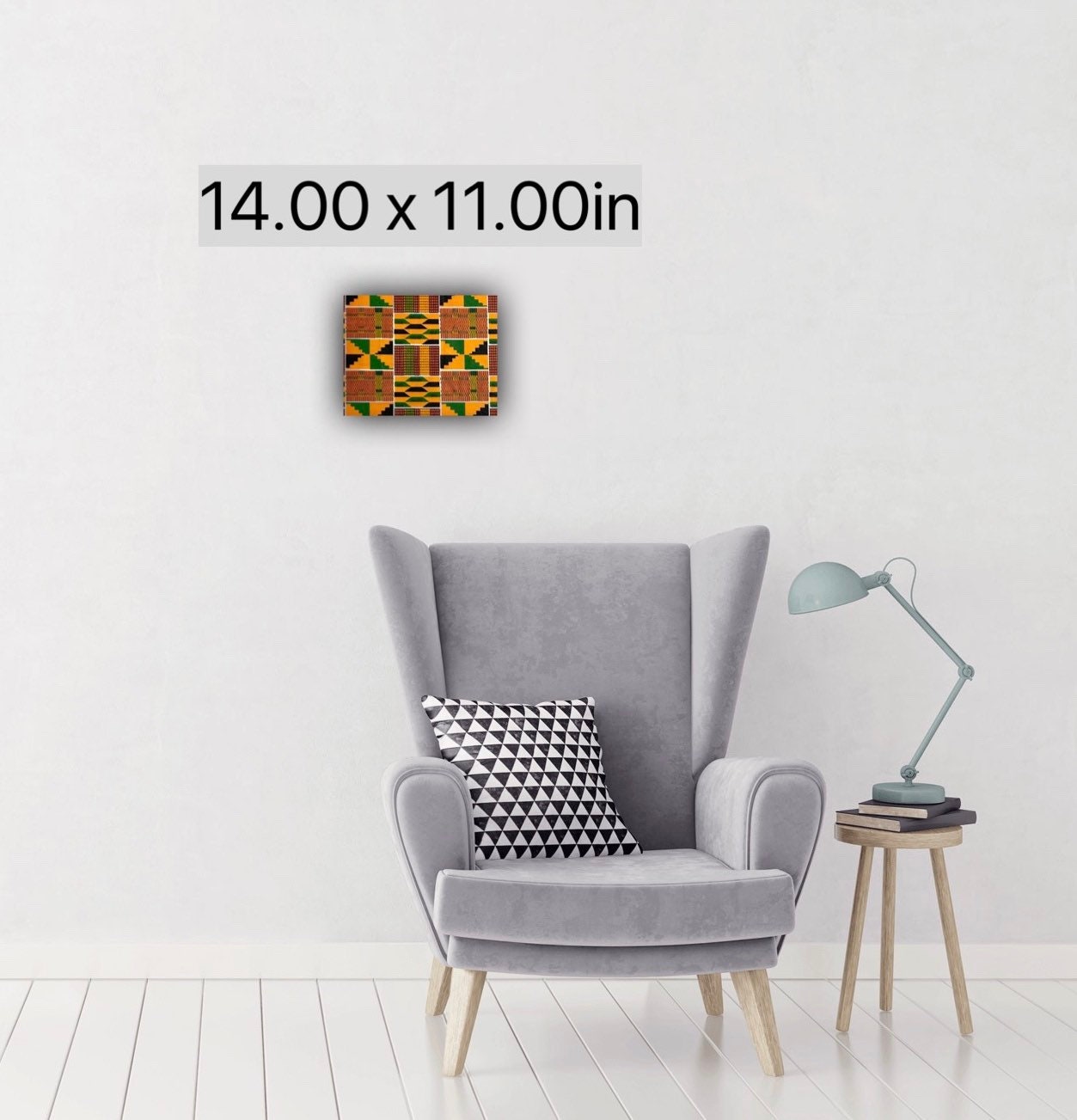 African Kente Wall Art on Canvas/ African Culture Art/ Ankara - Etsy