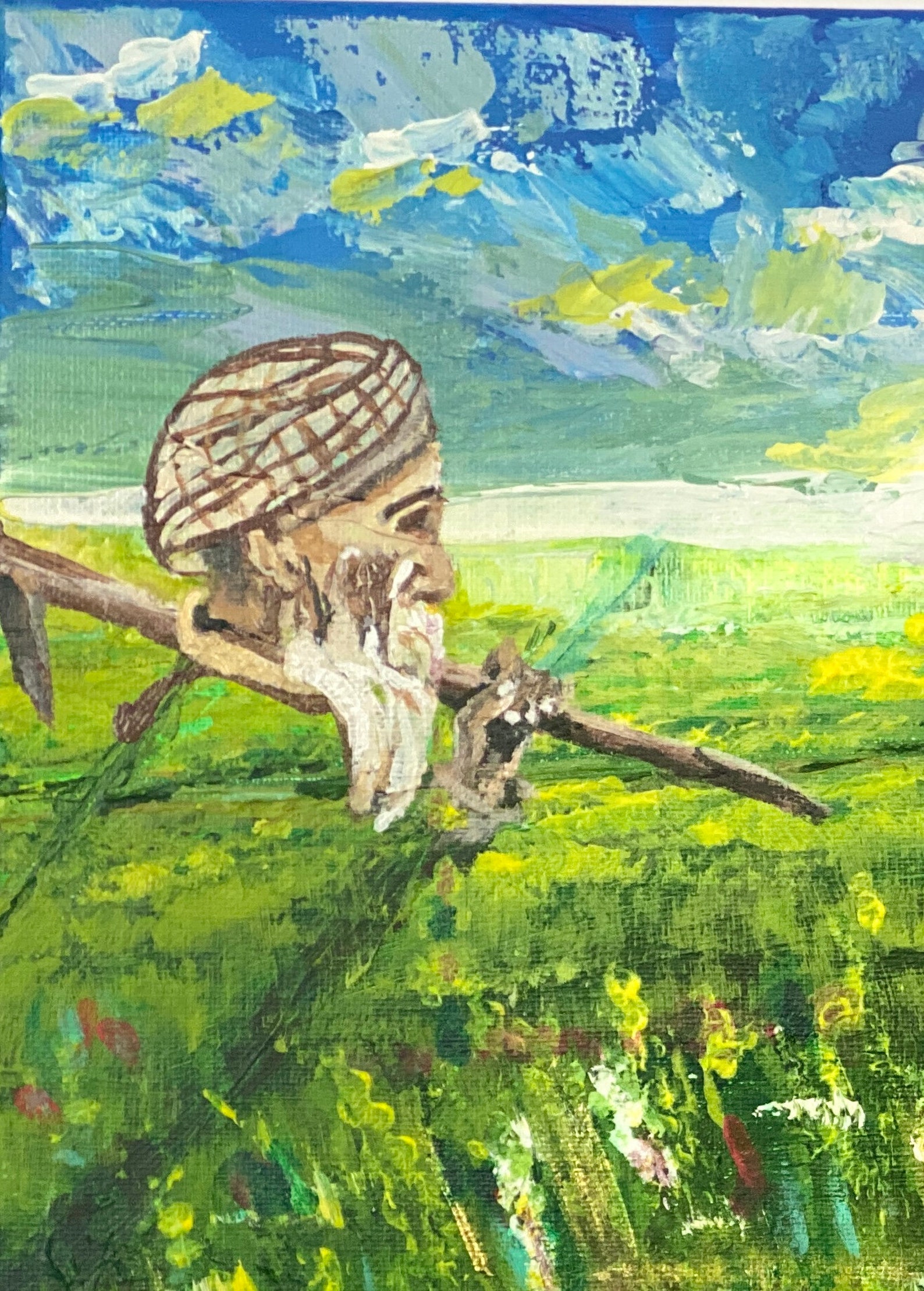 Farm Fields Texture Original Painting India Farmer Protest, Punjabi ...