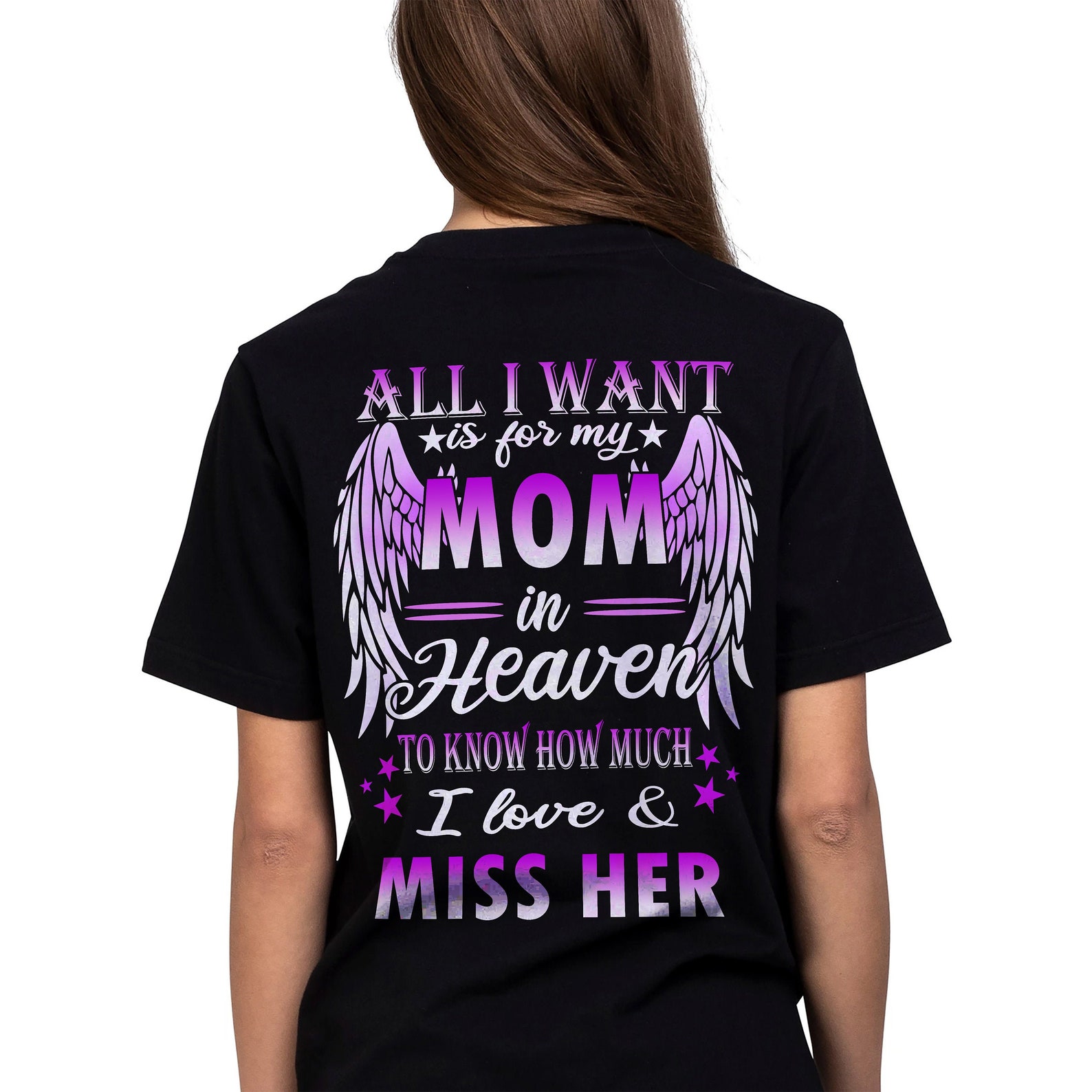 All I Want Is For My Mom In Heaven Png Etsy