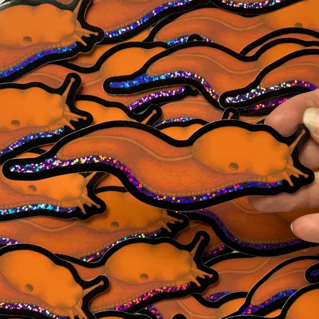 Banana Slug Glitter Vinyl Die Cut Sticker - Etsy