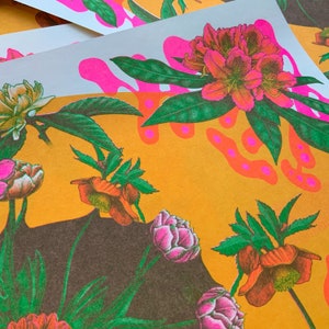 Botanical Eye Riso Print - Etsy