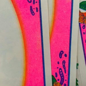 Lupin Wildflower Riso Print - Etsy