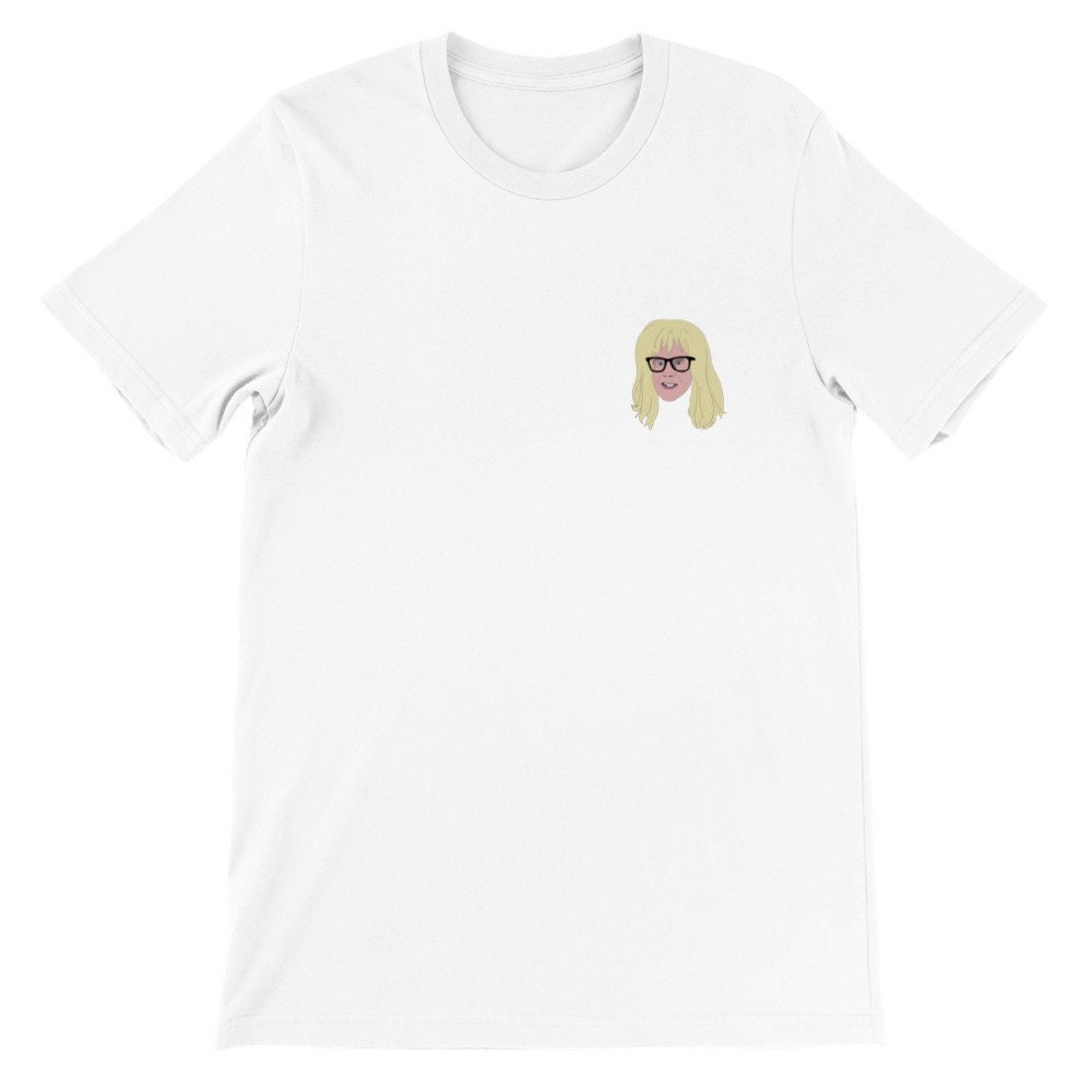 Wayne's World T-shirt | Garth Algar Face Tee | Premium Unisex Crewneck ...