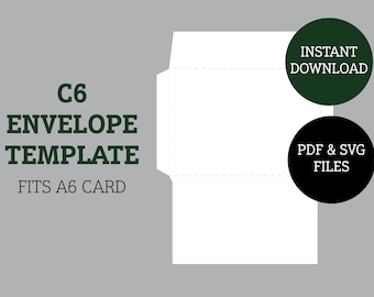 Printable Envelope Template | A7 Envelope Template | Envelope for 5 X 7 ...