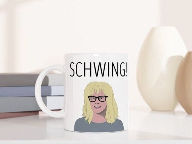 Wayne's World Coffee Mug | Schwing Garth Quote | 90's Movie Mug - Etsy