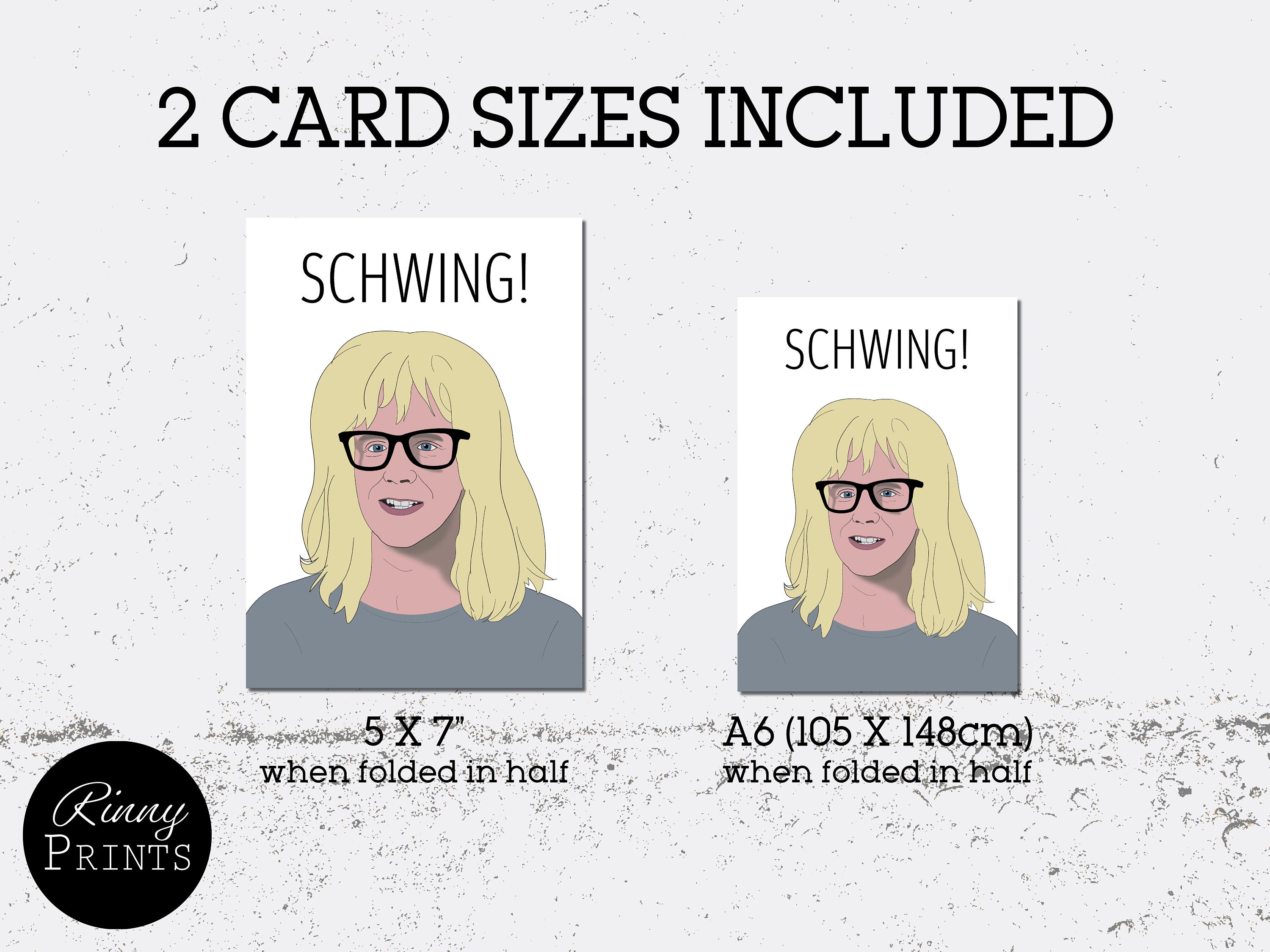 Wayne’s World Printable Greeting Card | Schwing Quote | 90’s Movie ...