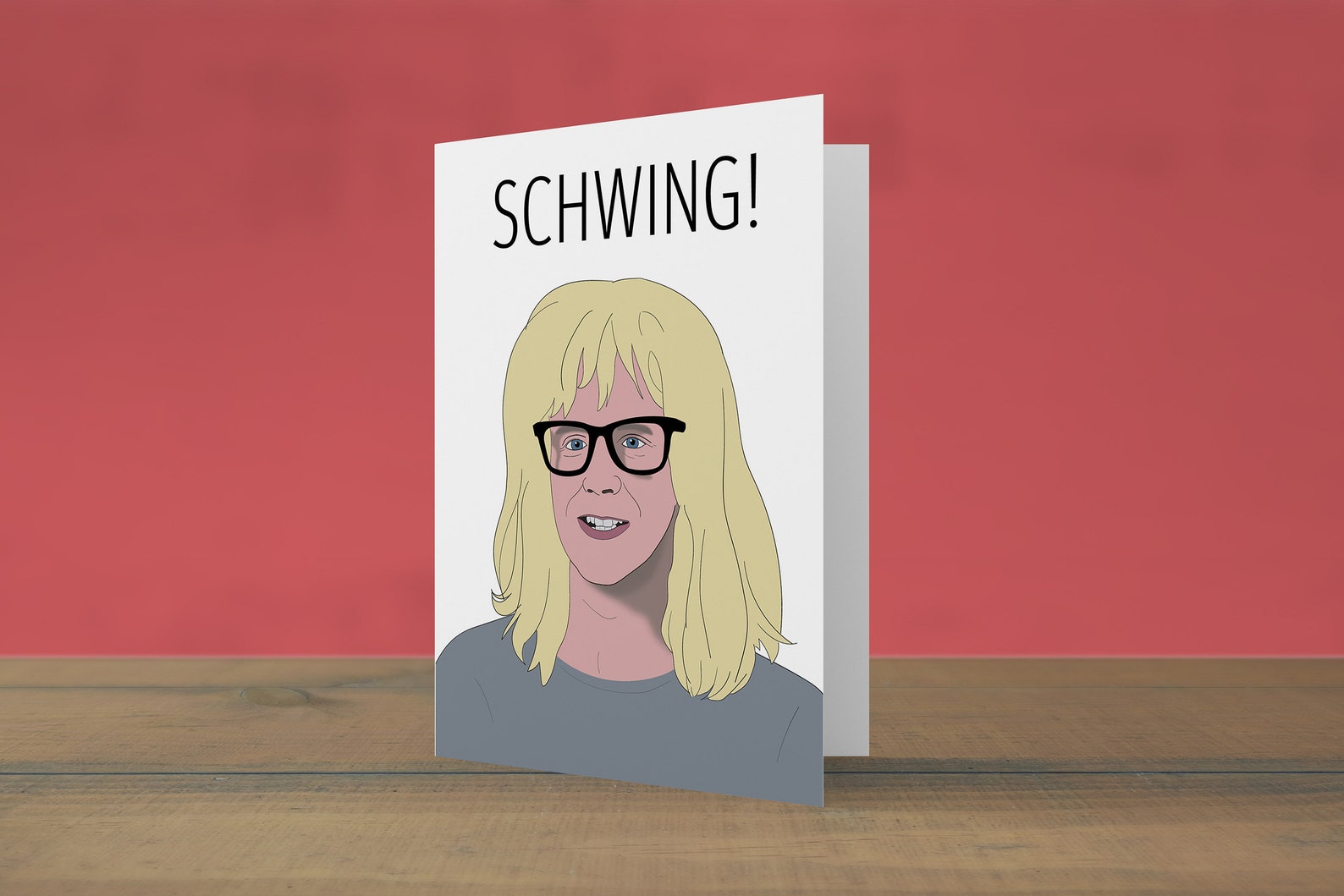 Wayne’s World Printable Greeting Card | Schwing Quote | 90’s Movie ...