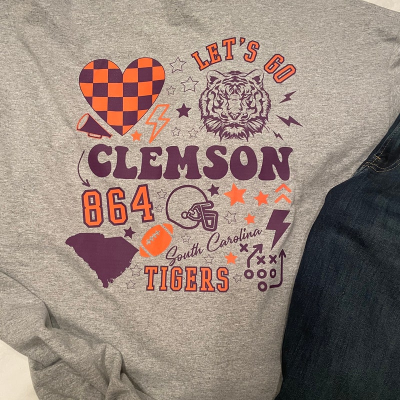Clemson Tshirt - Etsy