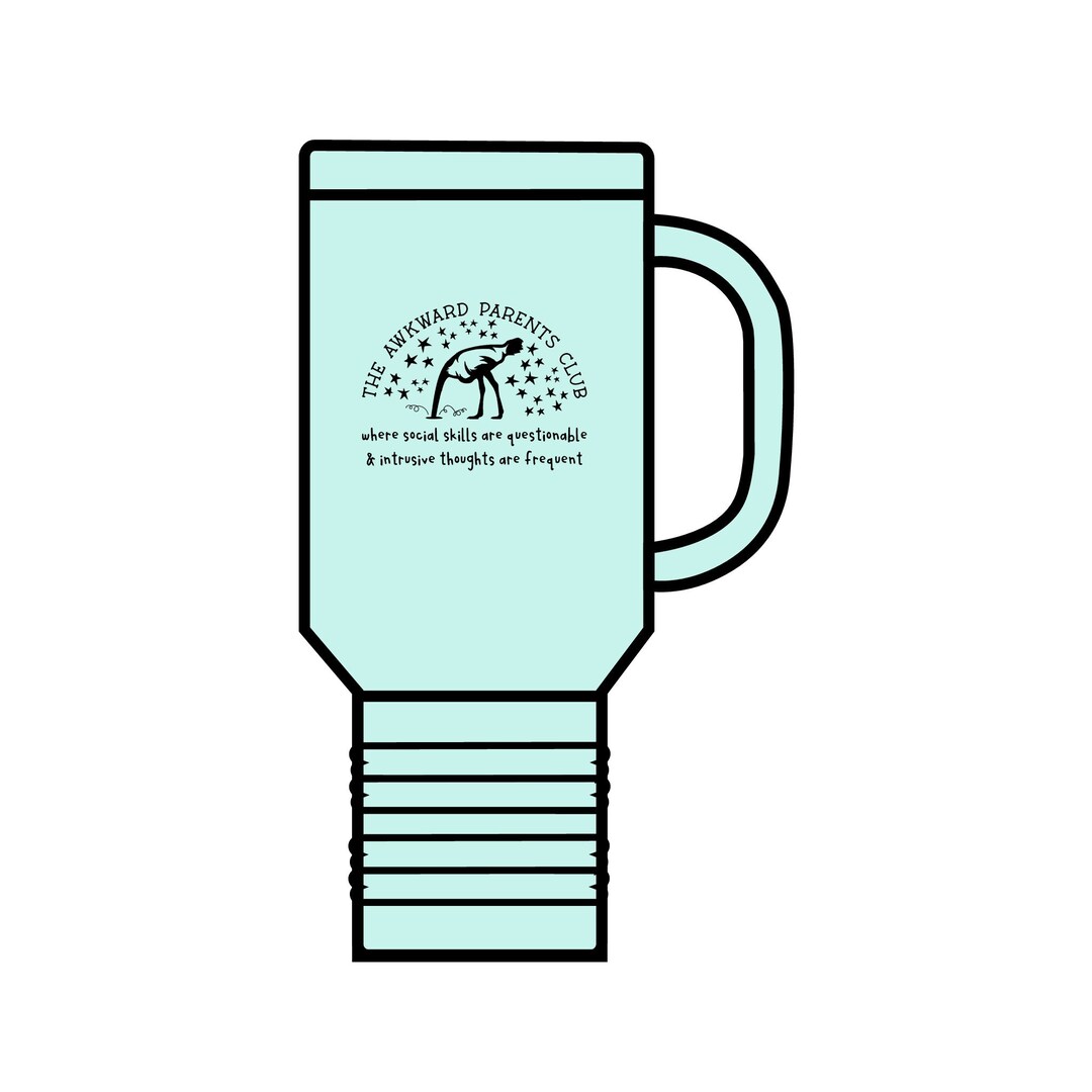 Awkward Parents Club Insulated Mug Funny Mom and Dad Gift, 40oz Travel ...