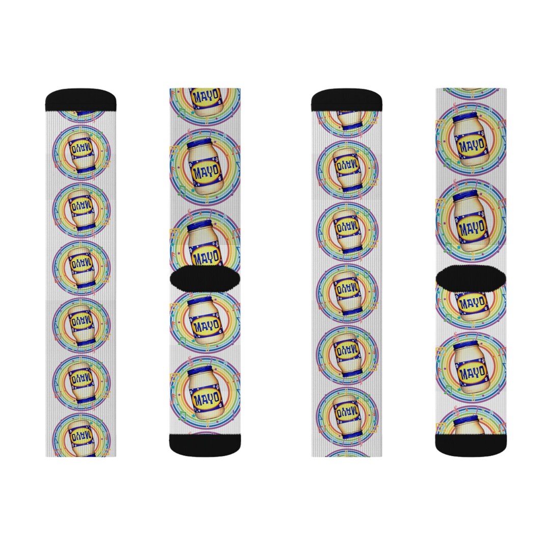 Sublimation Socks Spongebob Inspired Novelty Crew Socks, Gift for ...