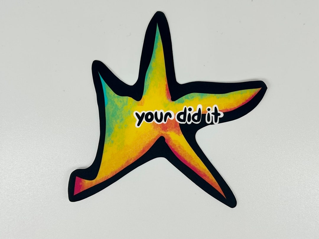 Meme Sticker Your Did It Star Funny Sticker Gift for Friend - Etsy