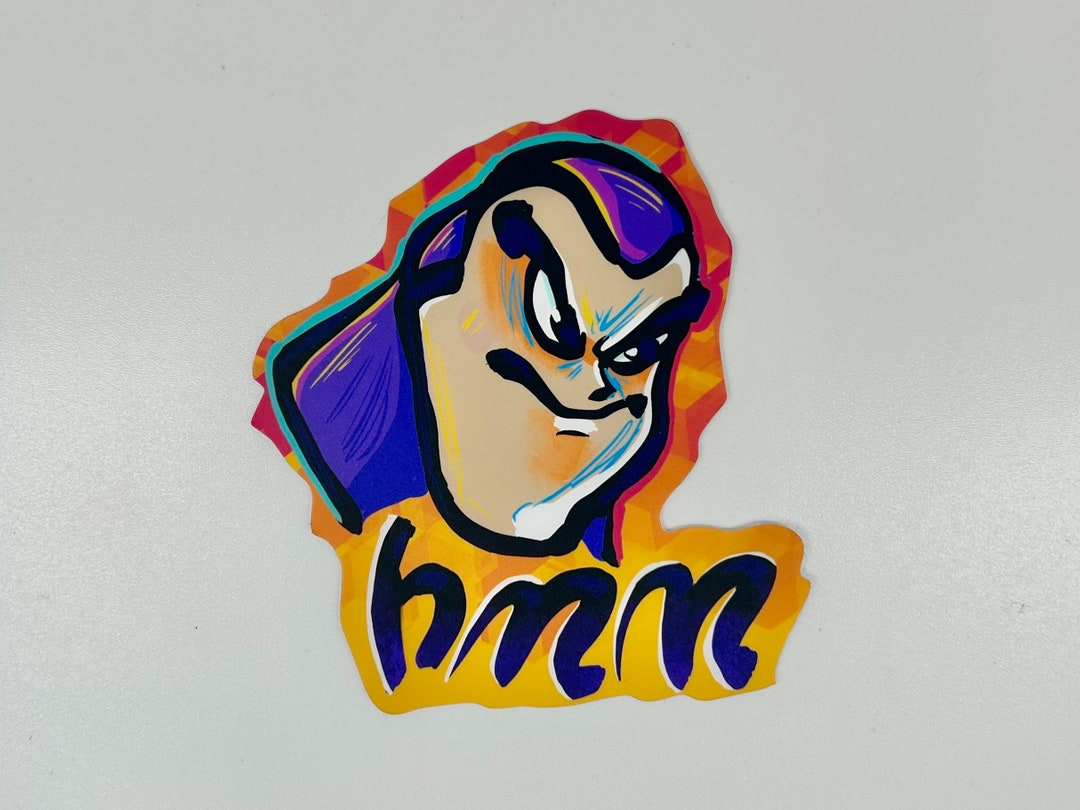 Hmm Buzz 3-inch Reaction Image, Funny Meme, Vinyl Cartoony Sticker ...