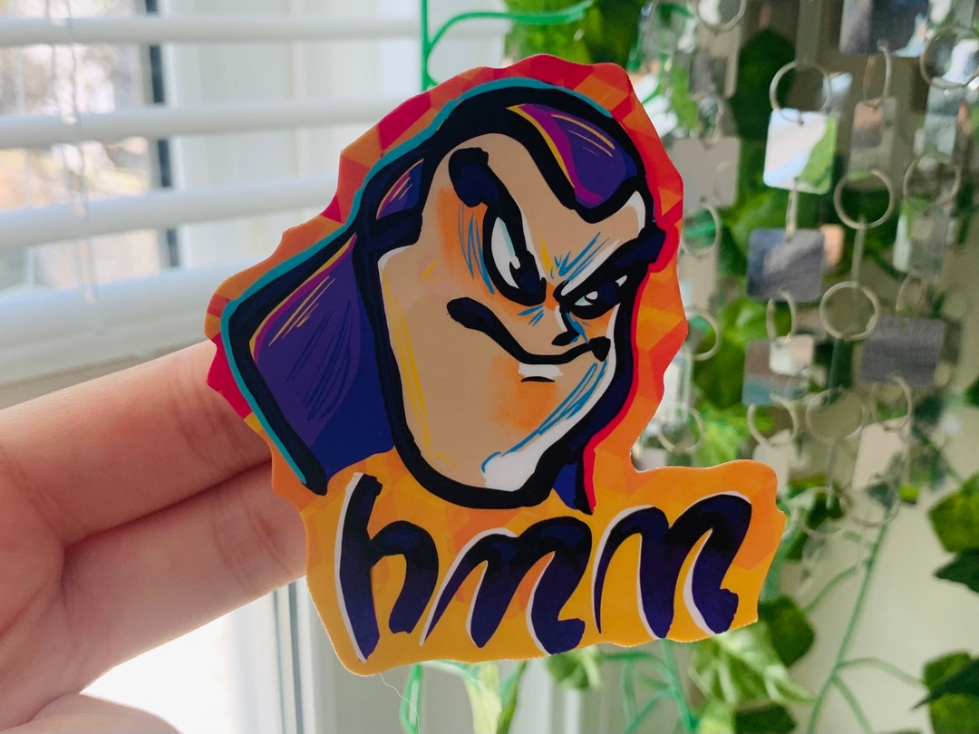 Hmm Buzz Reaction Image Funny Vinyl Meme Sticker - Etsy