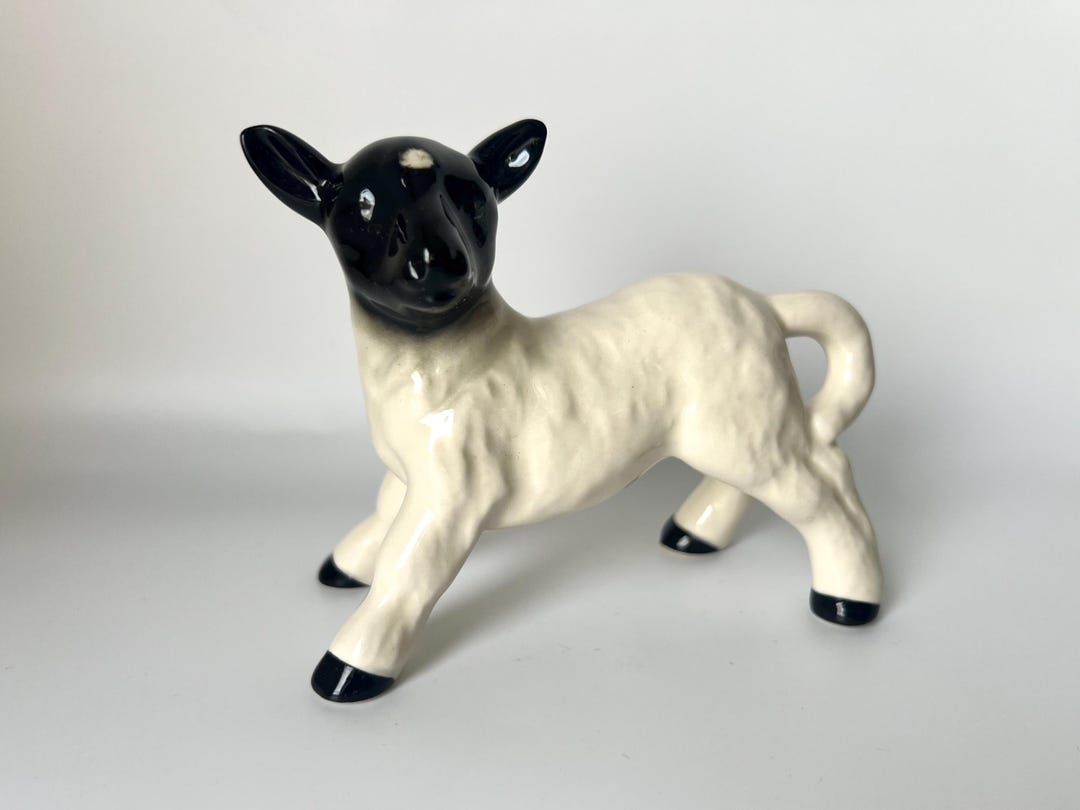 Vintage Porcelain Sheep Made in England - Etsy