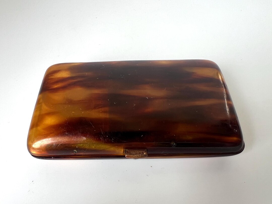 Antique Tortoise Shell Cigarette Case - Etsy