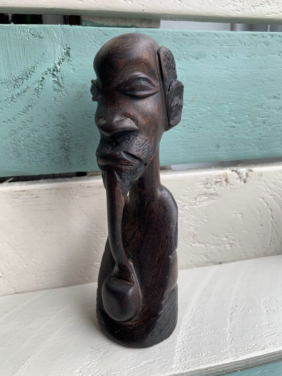 African Tribal Art Vintage Wooden Statue | Etsy