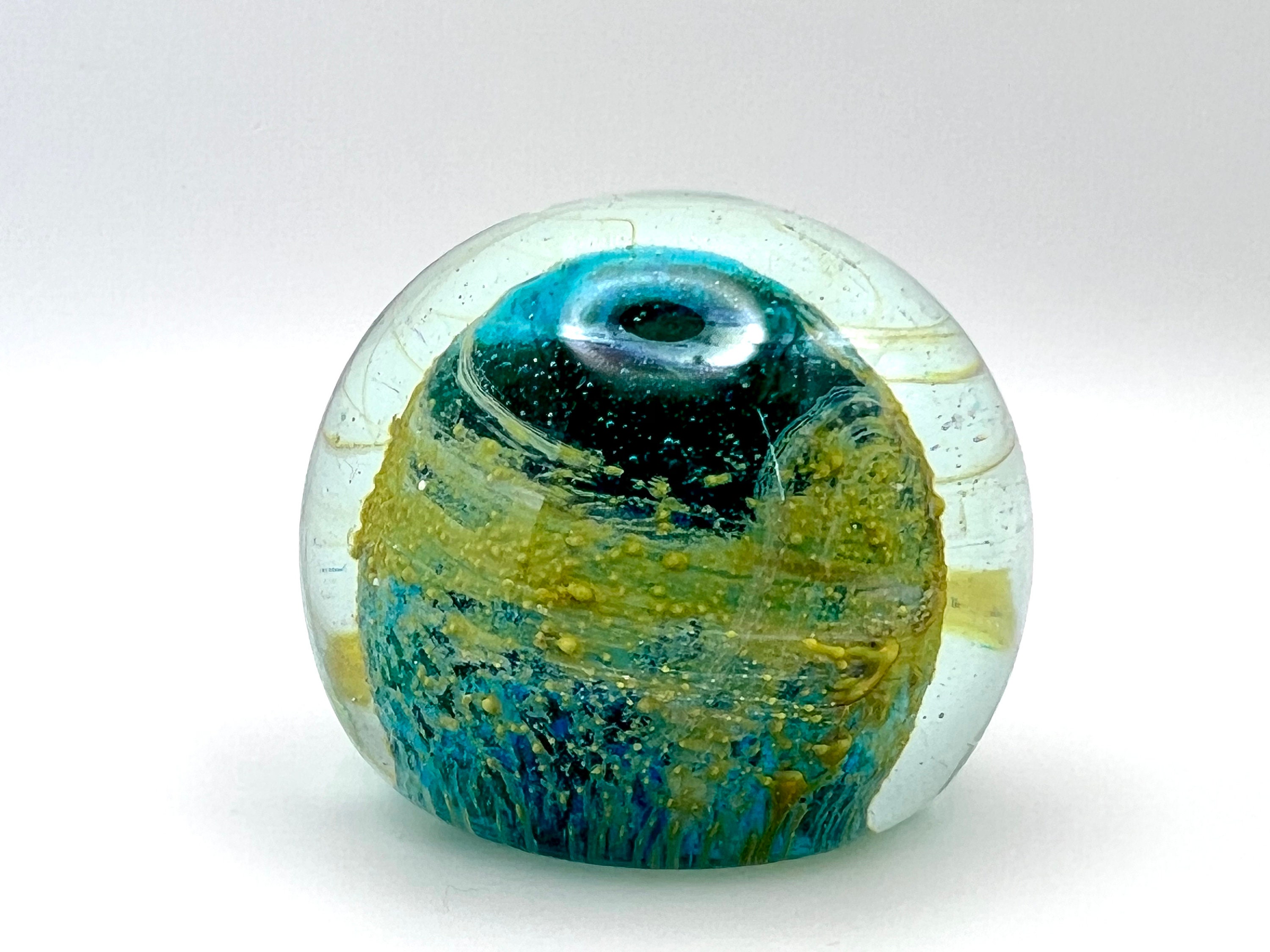 Vintage Mdina Paperweight Hand Blown Glass Maltese Glass - Etsy