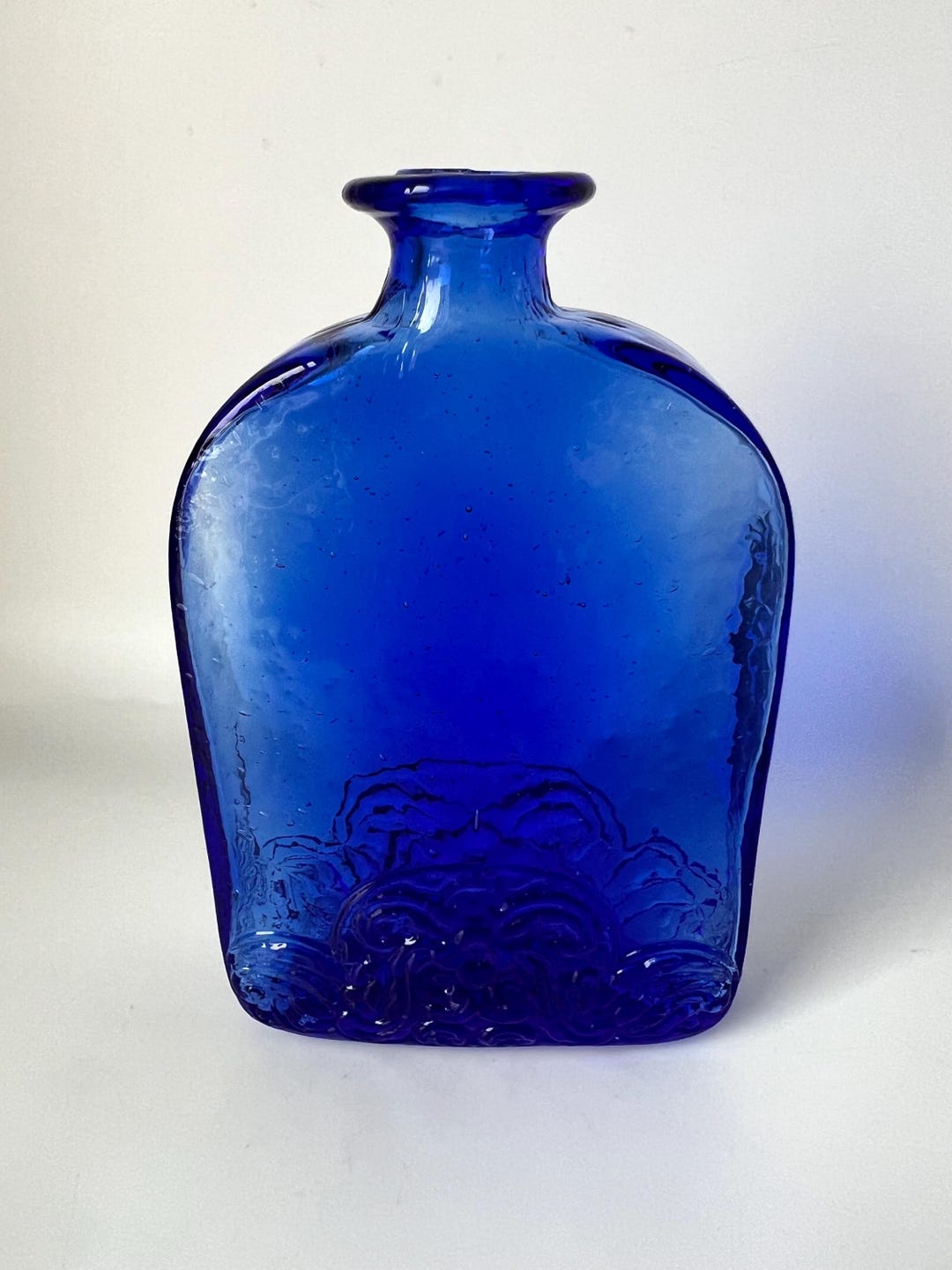 Vintage Vidrios De Levante Glass Bottle Hand Made in Spain - Etsy