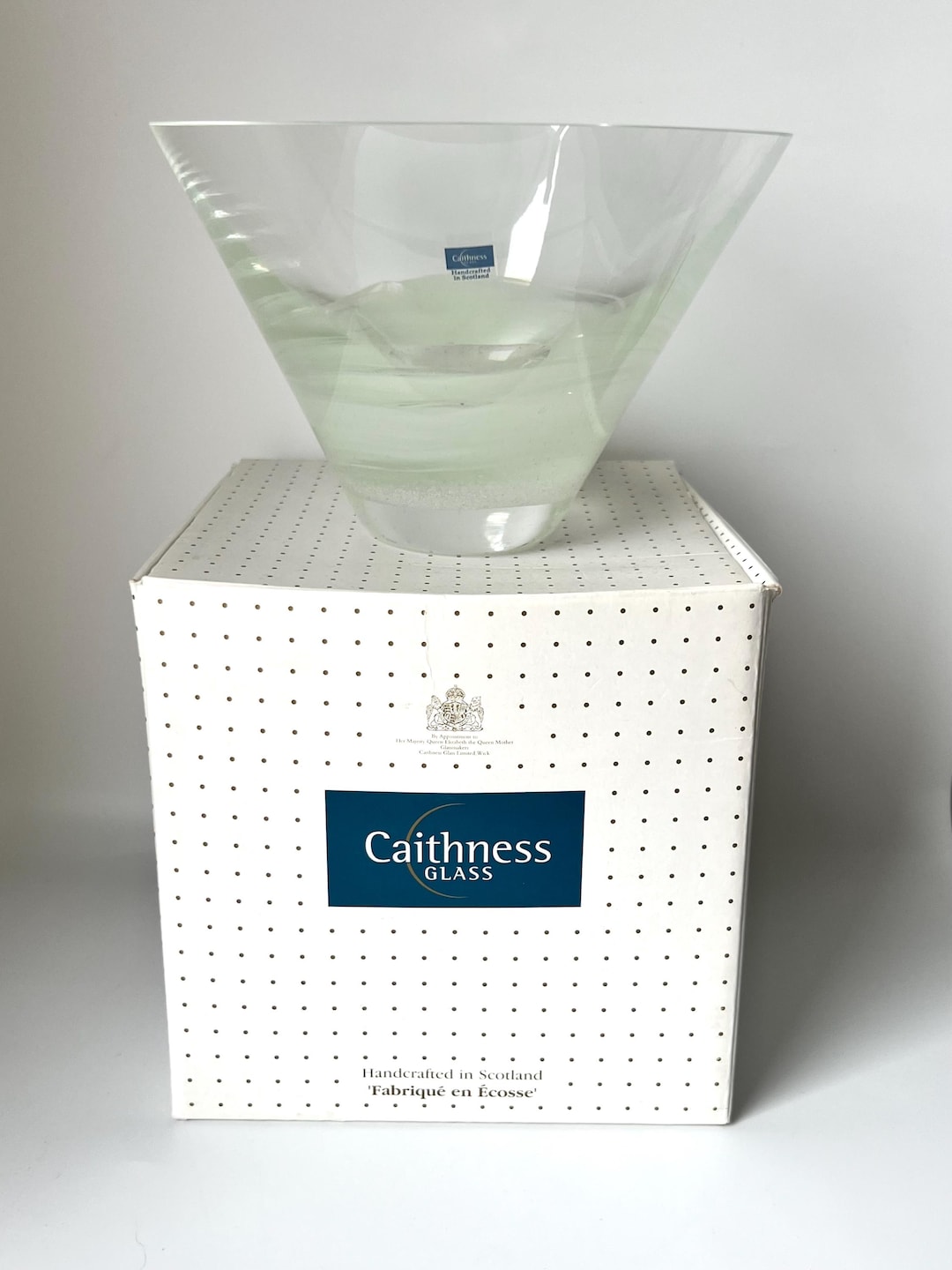 Vintage Caithness Glass Handcrafted Bowl Boxed - Etsy