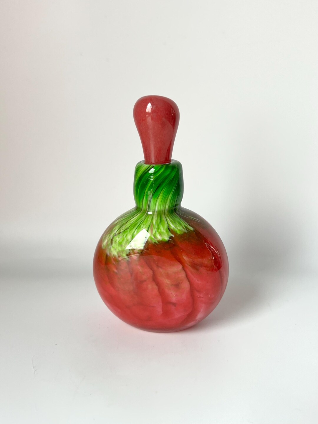 Vintage Mtarfa Glass Perfume Bottle Art Glass Handcrafted - Etsy