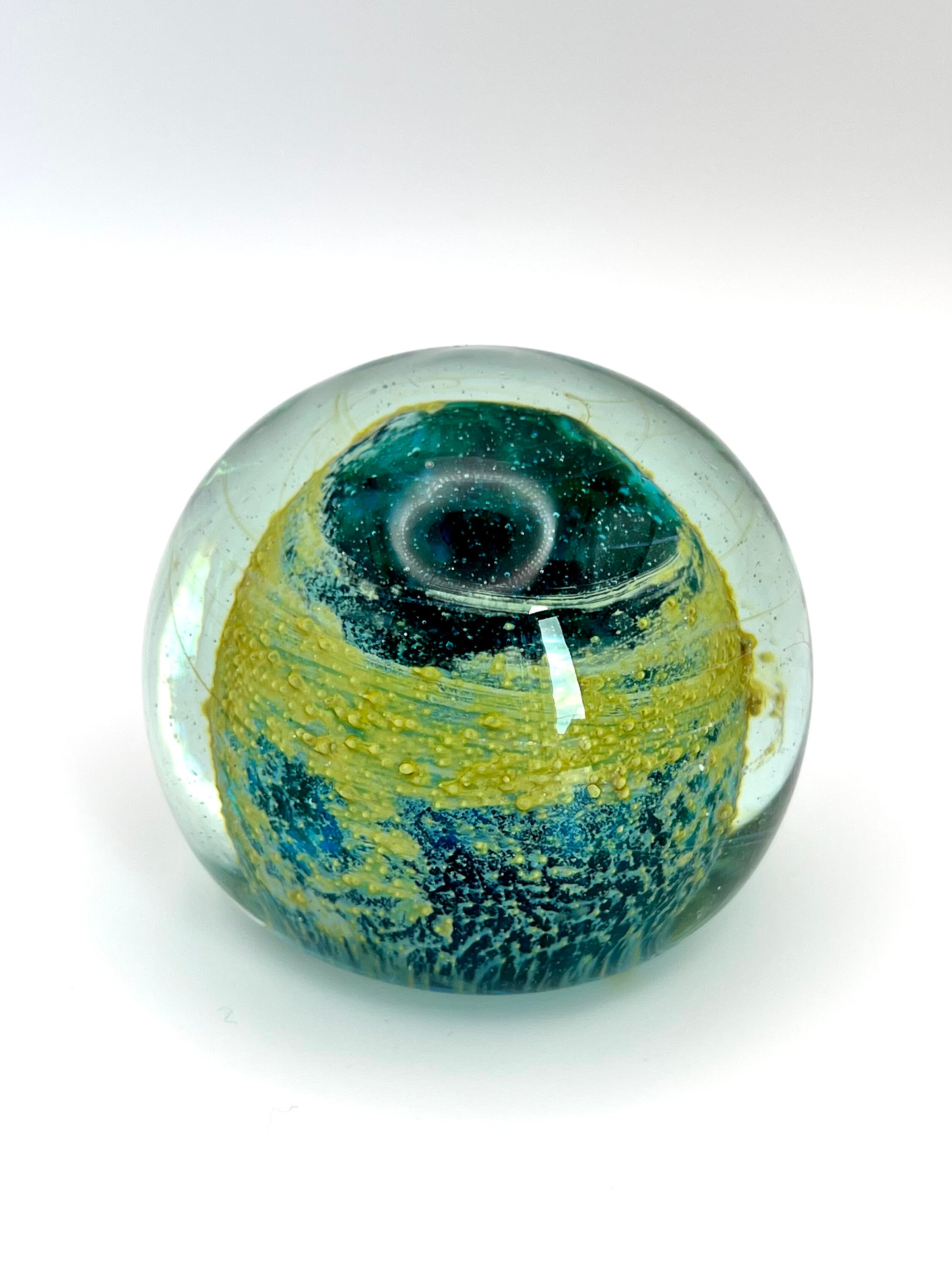 Vintage Mdina Paperweight Hand Blown Glass Maltese Glass - Etsy