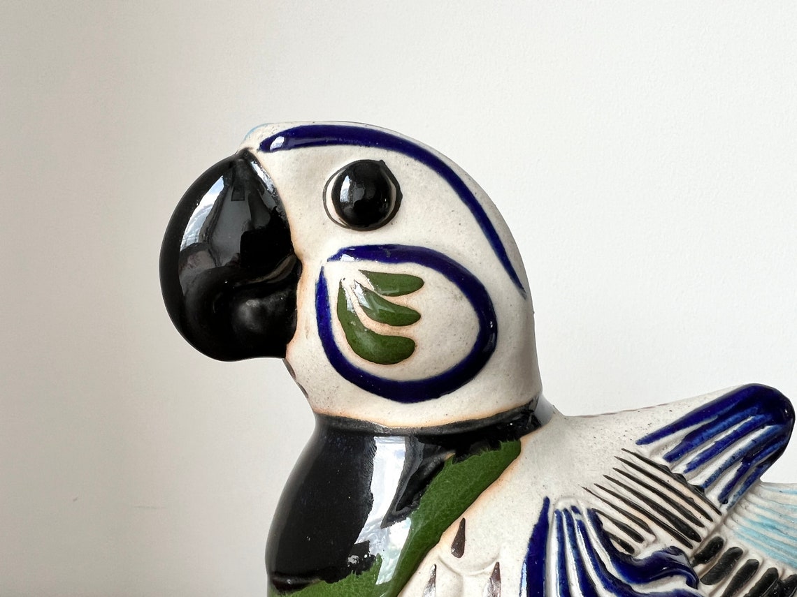 Vintage Vicman Signed Ceramic Parrot Mexican Art Pottery - Etsy