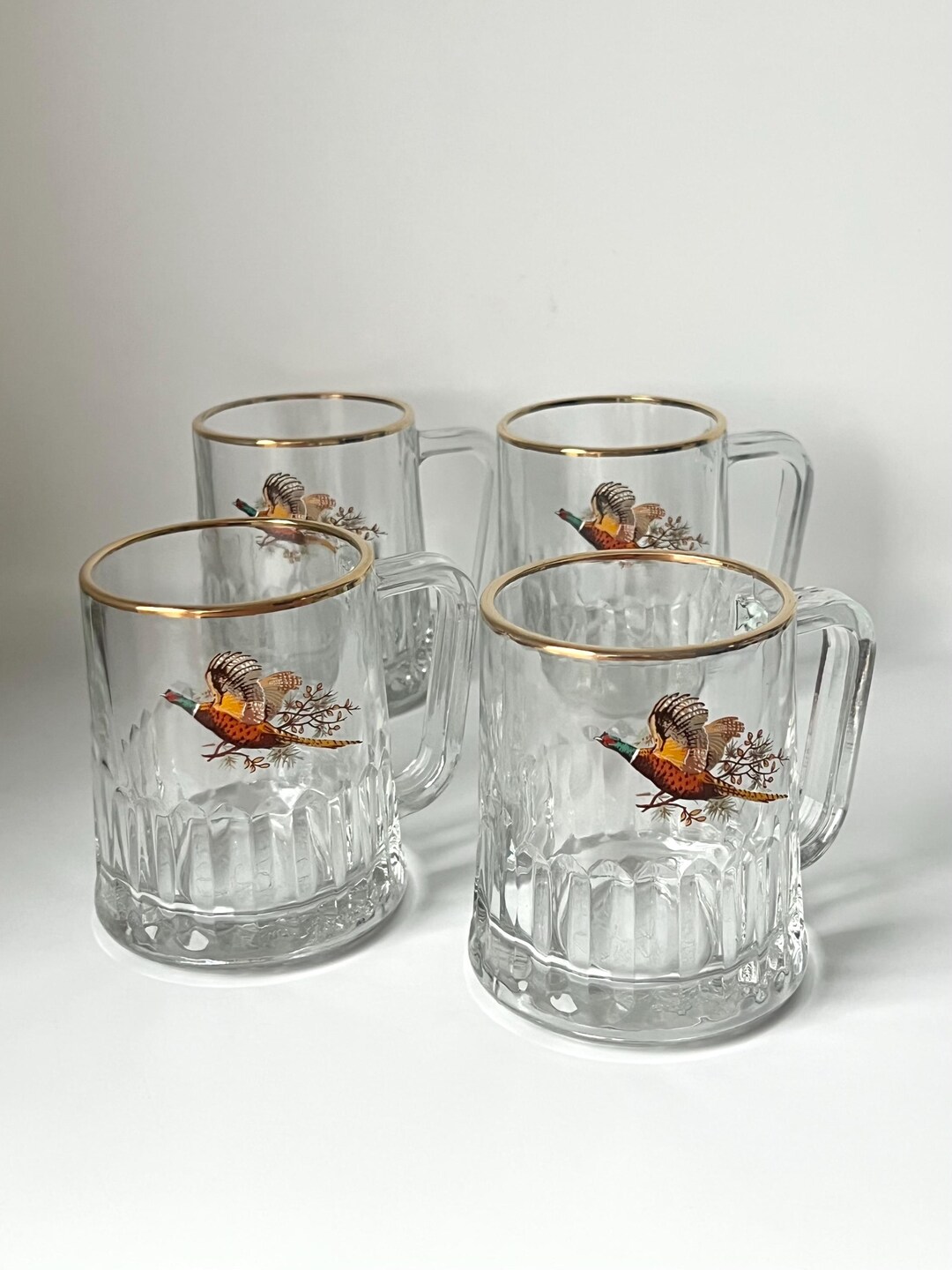 Vintage Set of Tudor Tankards by Dema Glass - Etsy