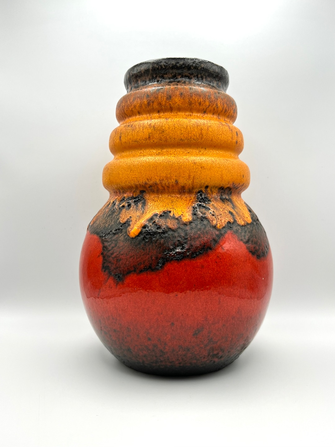 Vintage Scheurich Fat Lava Vase 1970s German Ceramics - Etsy